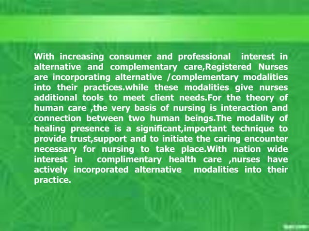 COMPLEMENTARY AND ALTERNATIVE THERAPIES.ppt