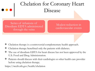 Complementary and alternative therapies for Coronary Heart Disease (CHD ...