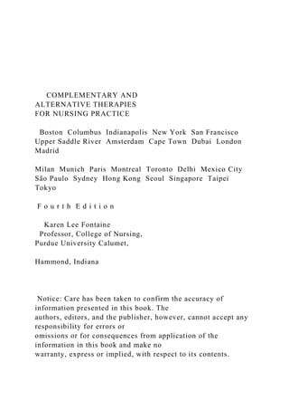 COMPLEMENTARY AND ALTERNATIVE THERAPIES FOR NURSI.docx