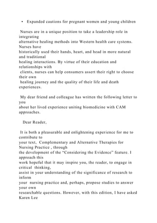 COMPLEMENTARY AND ALTERNATIVE THERAPIES FOR NURSI.docx