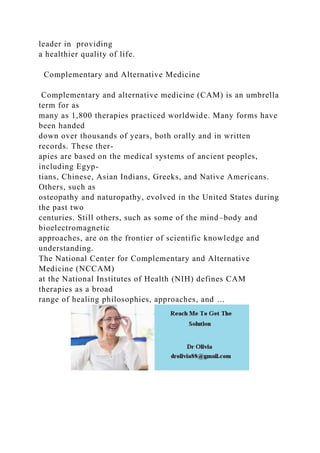 COMPLEMENTARY AND ALTERNATIVE THERAPIES FOR NURSI.docx