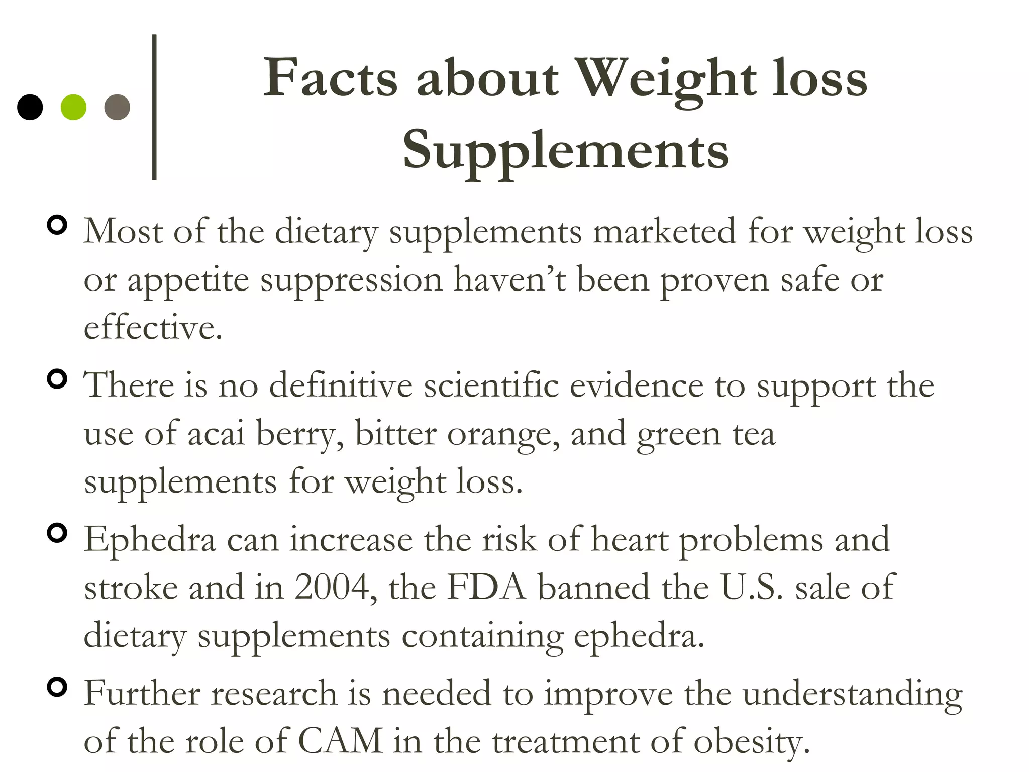 Complementary and alternative therapies for obesity | PPT