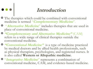 Complementary and alternative therapies for obesity | PPT