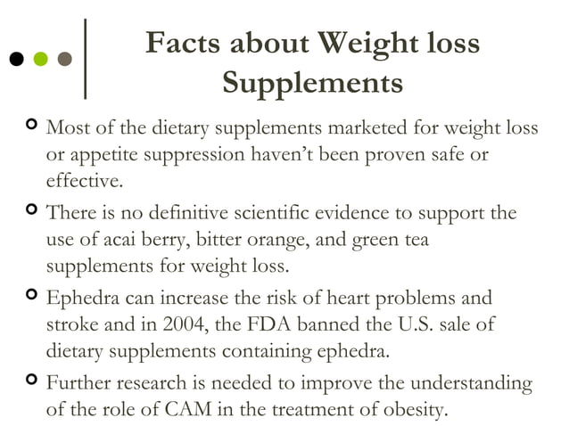 Complementary and alternative therapies for obesity | PPT