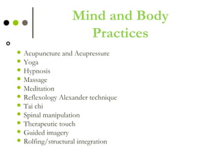 Complementary and alternative therapies for obesity | PPT