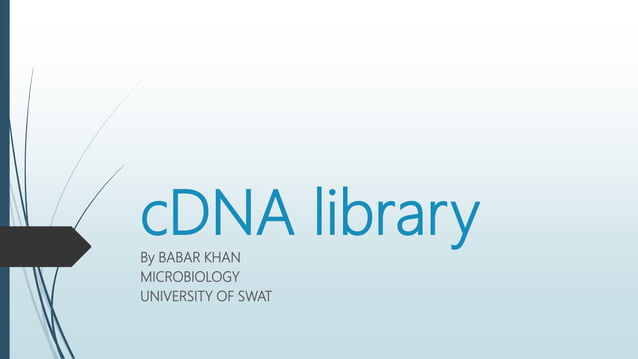 Complementary dna library | PPT