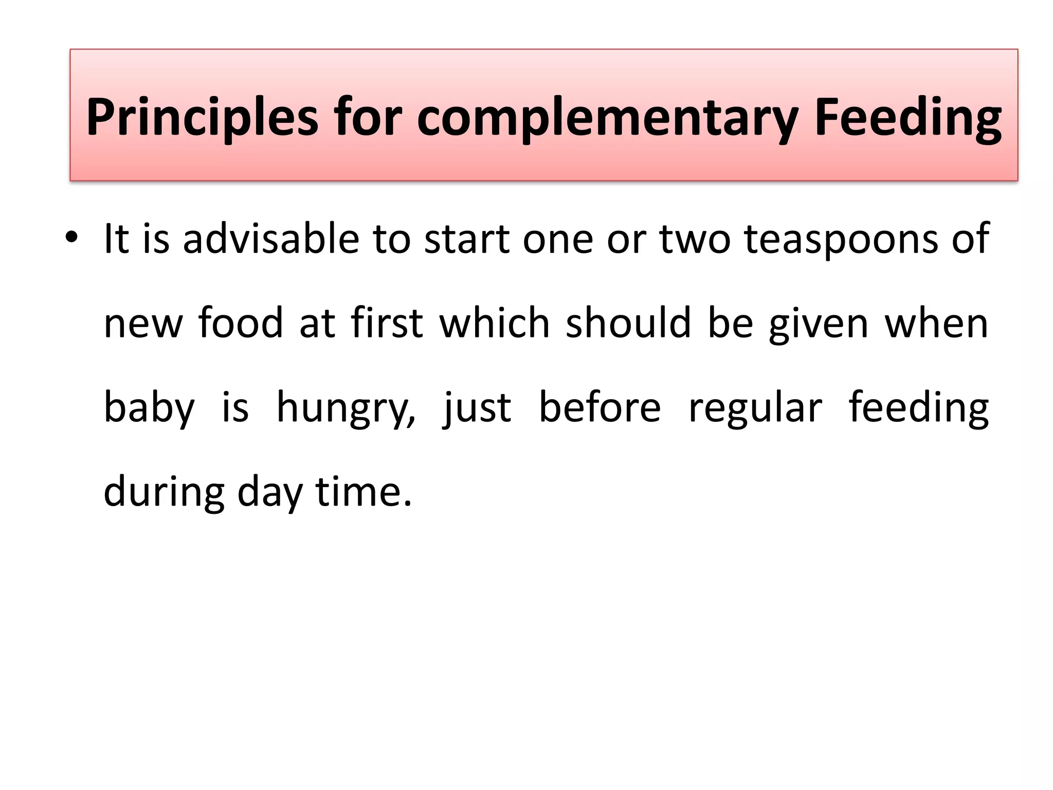 Complementary feeding | PDF