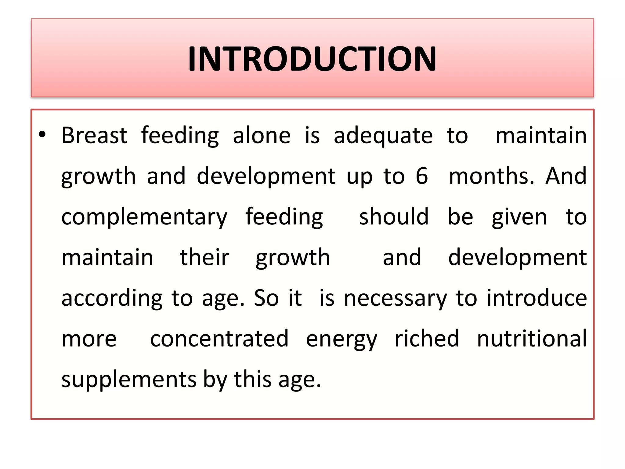 Complementary feeding | PDF