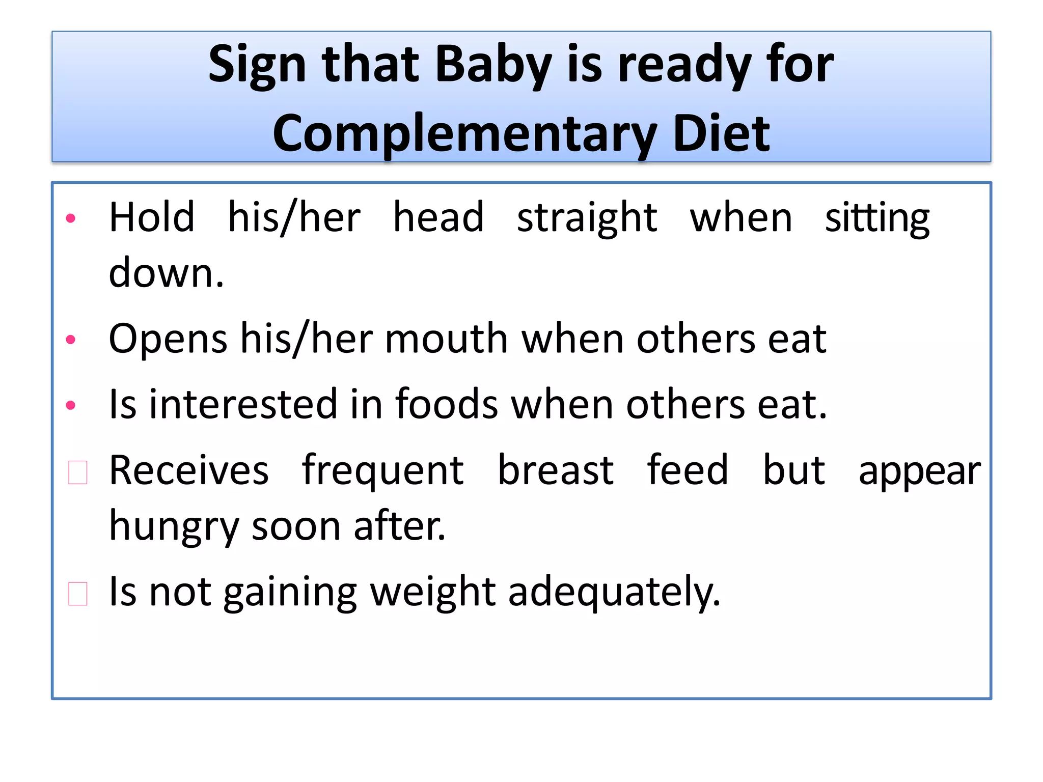 Complementary feeding | PDF