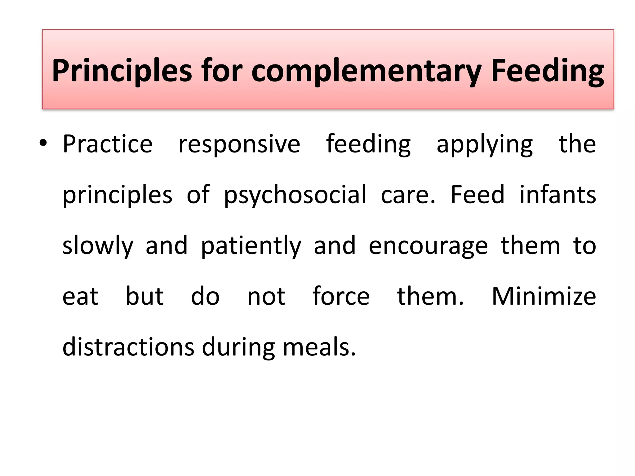 Complementary feeding | PDF