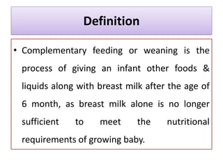 Complementary feeding | PDF