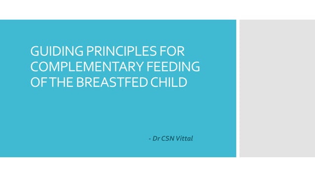 Complementaryfeeding Guidelines 230330184709 989fd870 1 Pdf