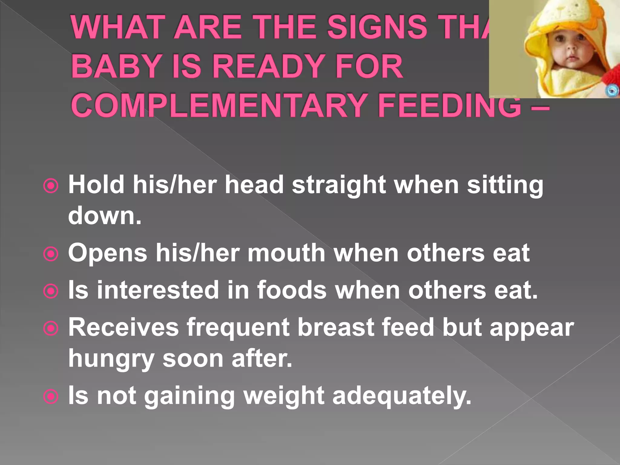 Complementary feeding ppt | PPTX