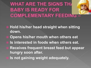 Complementary feeding ppt | PPTX