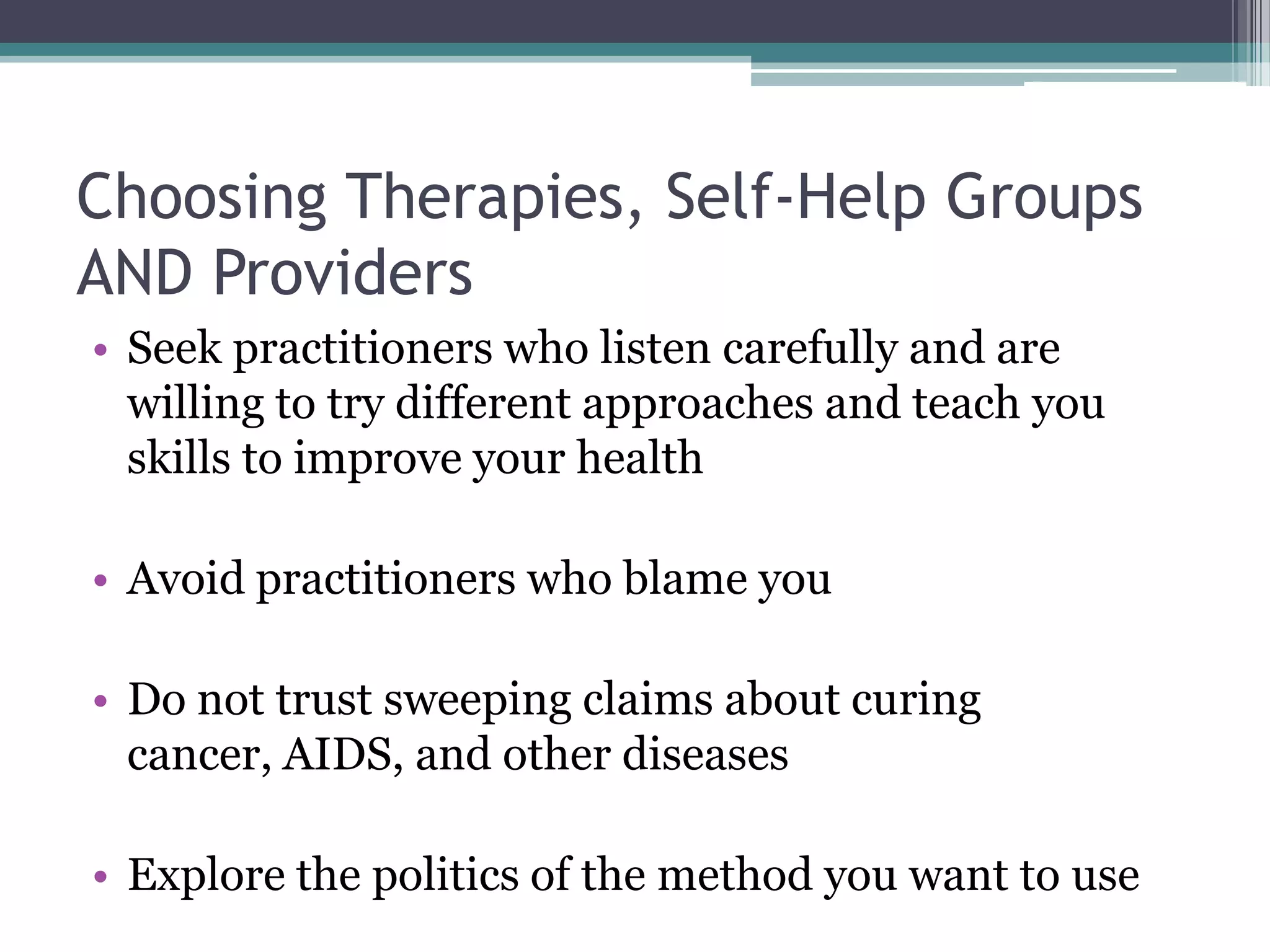 Complementary health practices | PPTX