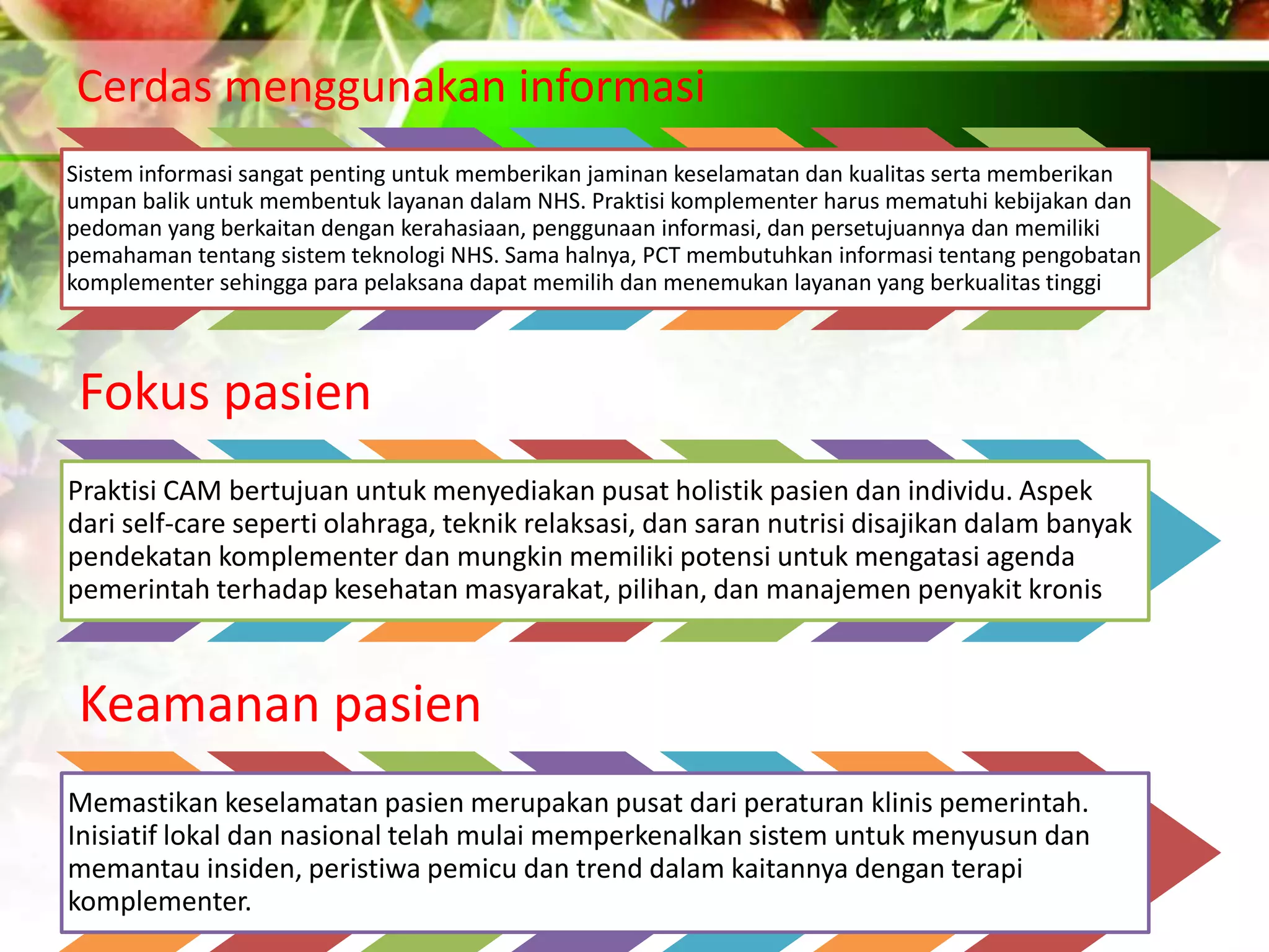 Complementary integrated medicine in conventional practice ma'ul | PPT