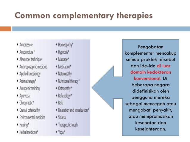 PENGGUNA DAN PRAKTISI PENGOBATAN KOMPLEMENTER | PPT
