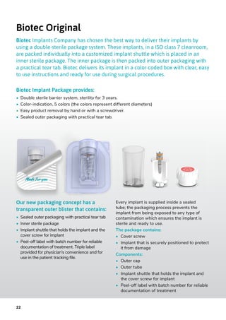Biotec Dental Implants Kits & Tools Catalogue 2019 | PDF
