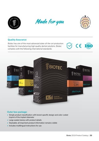 Biotec Dental Implants Kits & Tools Catalogue 2019 | PDF