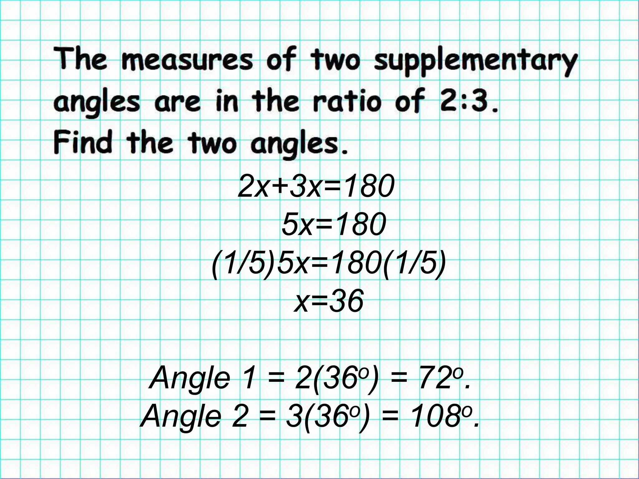 Complementary supplementary angles | PPSX