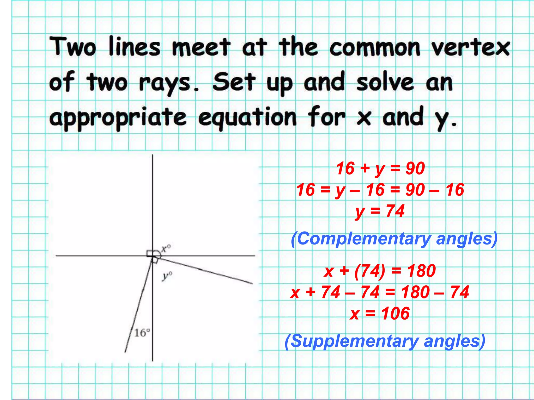 Complementary supplementary angles | PPSX