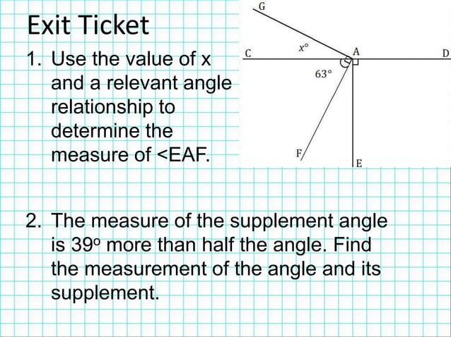 Complementary supplementary angles | PPSX | Physics | Science