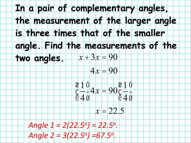 Complementary supplementary angles | PPSX | Physics | Science