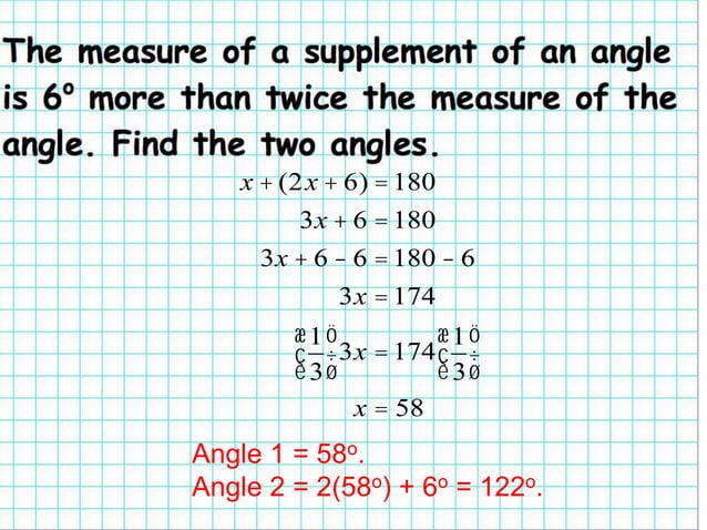 Complementary supplementary angles | PPSX | Physics | Science