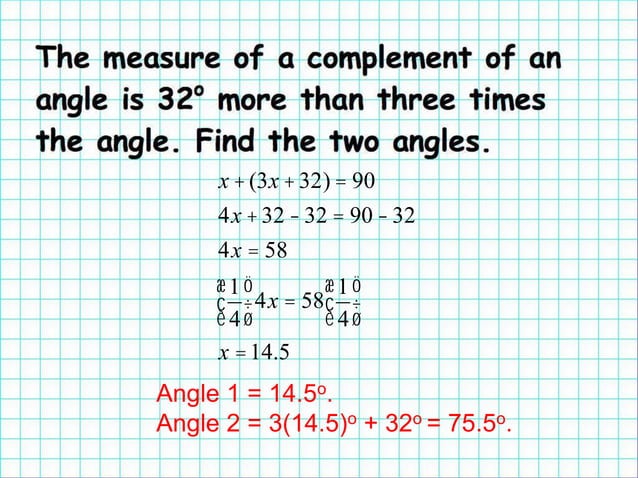 Complementary supplementary angles | PPSX | Physics | Science