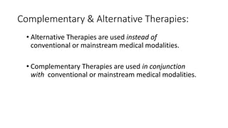 Complementary therapies in critical care.ppt