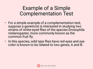 Complementation mapping and gene mapping. | PDF