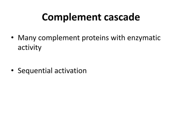 Complement cascade | PPTX