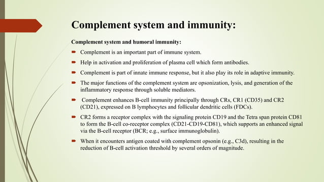Complement & complement system | PPT