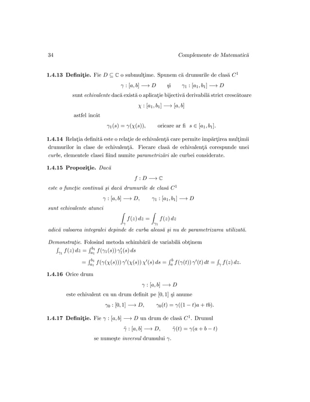 Nicolae Cotfas - Complemente de matematica | PDF