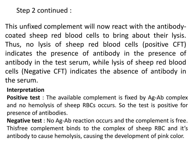 Complement fixation tests | PPTX