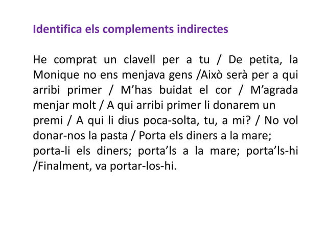 Complement indirecte | PPTX