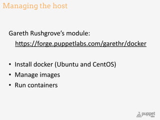 Complementing Docker with Puppet | PDF | Operating Systems | Computer Software and Applications