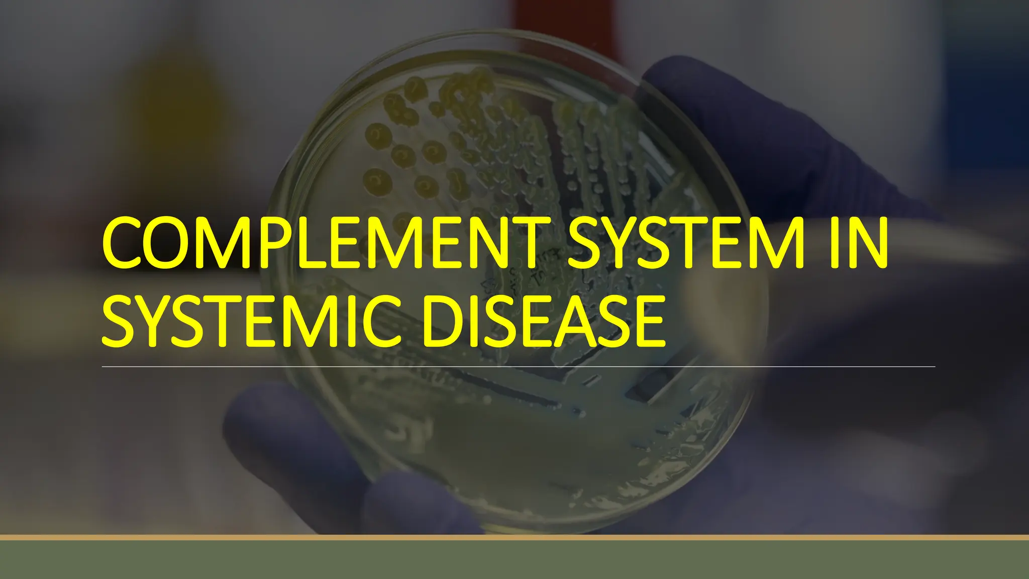 Complement In Renal Diseases Seminar Pptx