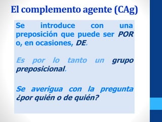 Complemento agente | PPTX