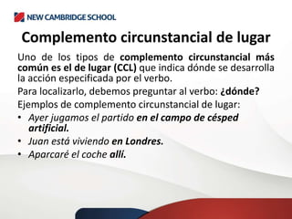 Complemento circunstancial | PPTX