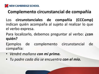 Complemento circunstancial | PPTX