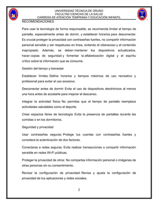 COMPLEMENTO DE TEMA USO RESPONSABLE DE LOS DISPOSITIVOS TECNOLOGÍCOS | DOCX