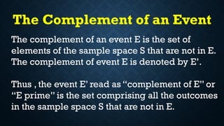 Complement of an Event-Mathematics 8tics .pptx