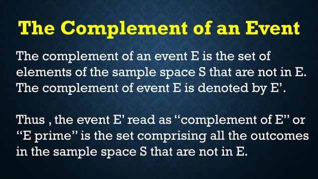 Complement of an Event-Mathematics 8tics .pptx