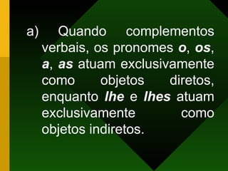 Complementos verbais | PPT