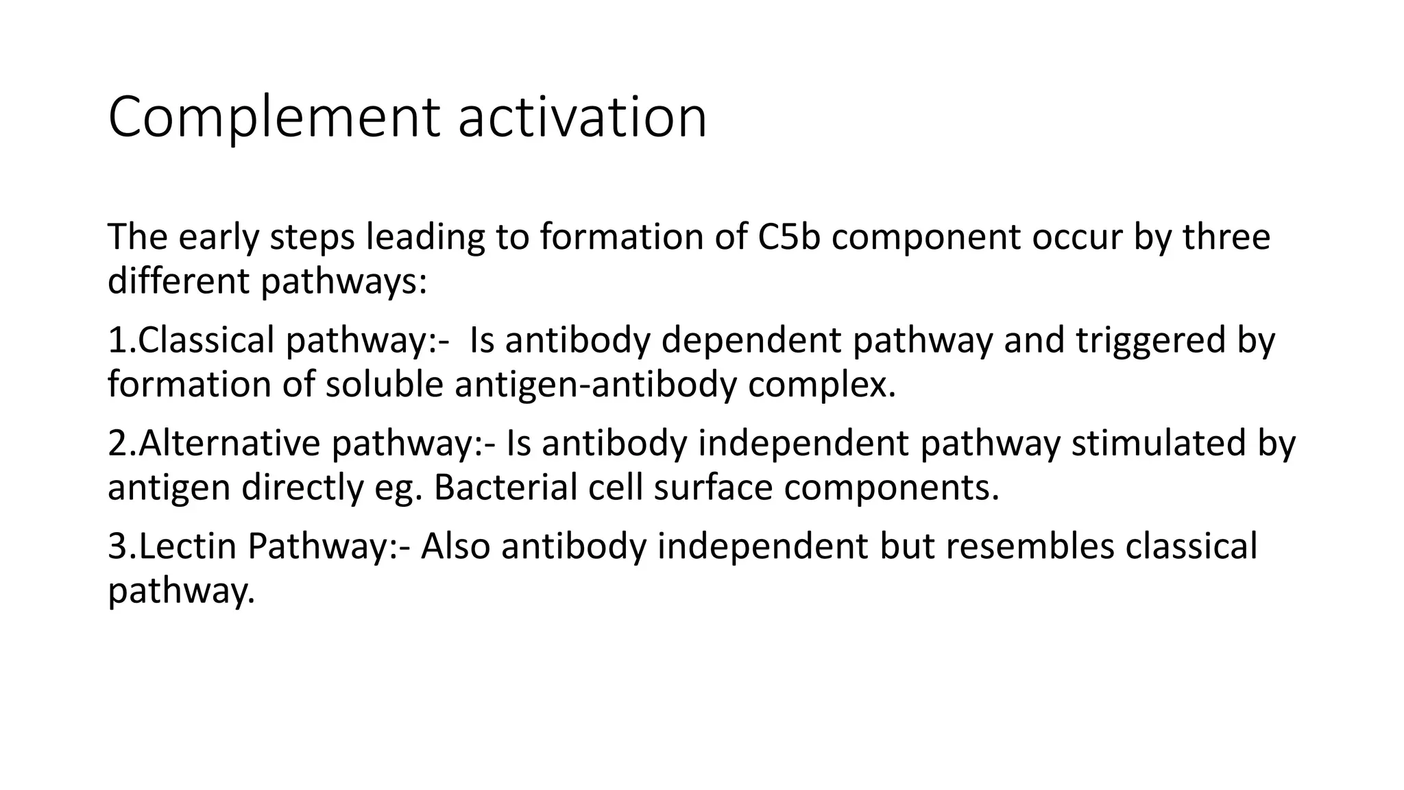 Complement pathway | PPTX