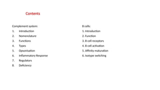 Complement pathway and B CELL FUNCTION - Copy.pptx