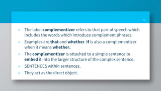 Complement Phrase | PPT
