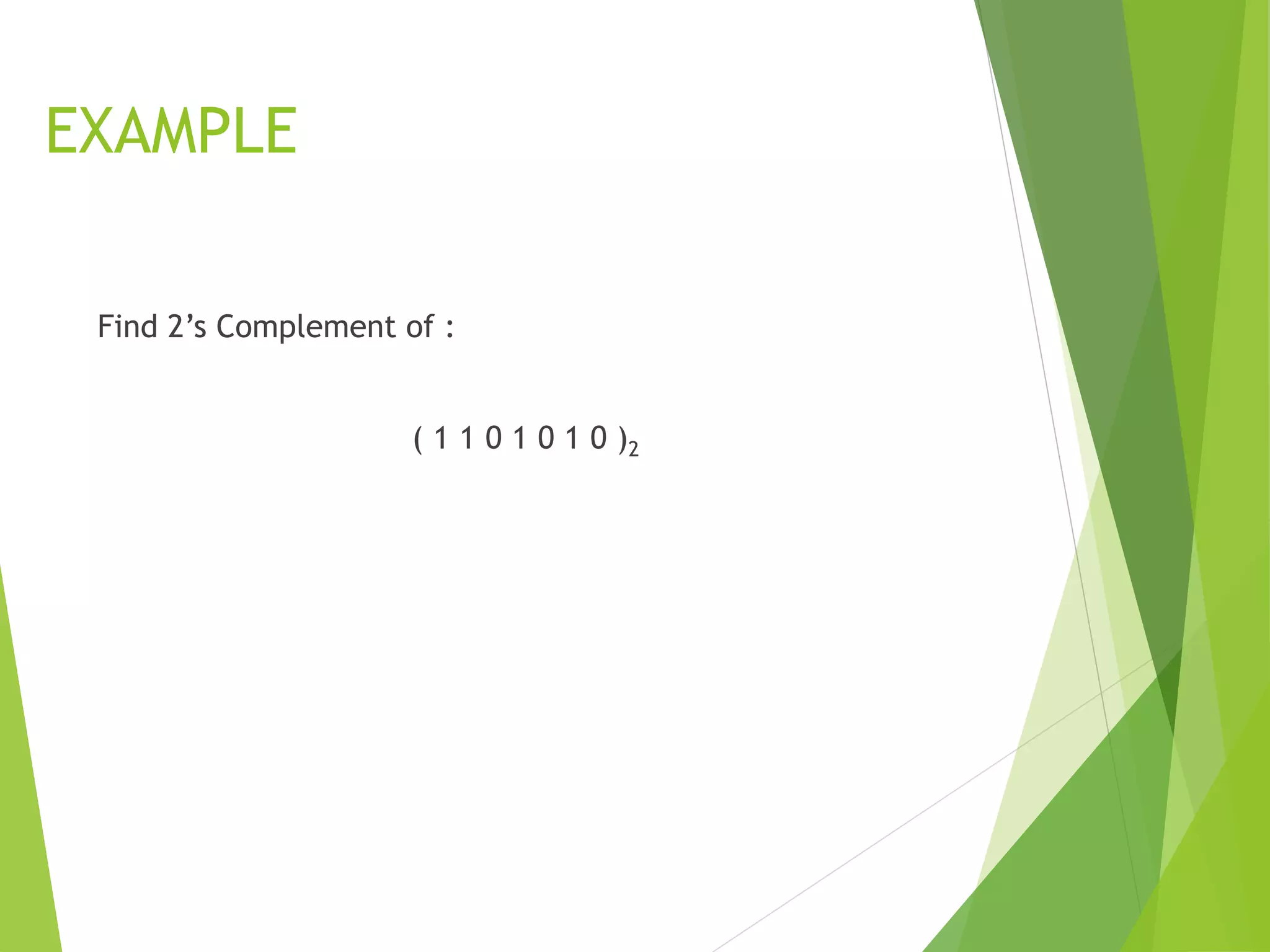 1's and 2's Complements | PPT