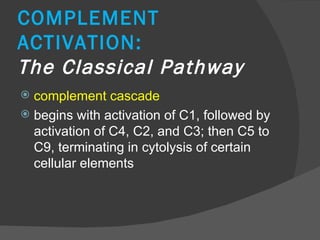 Complement System | PPT | Blood Disorders | Diseases and Conditions